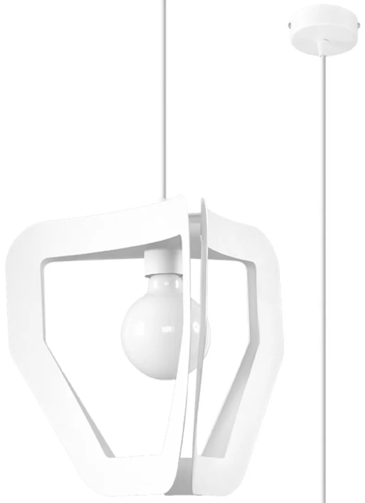 Sollux Lighting Závěsná lampa TRES bílá