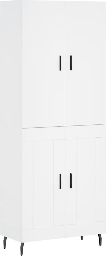 Skříň highboard bílá 69,5 x 34 x 180 cm kompozitní dřevo 3195803