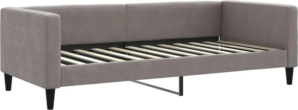 Válenda s přistýlkou taupe 90 x 200 cm textil 3196581
