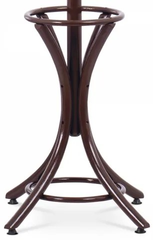 Dřevěný stojanový věšák, tmavě hnědý lak, 186 cm, F-2059 BR