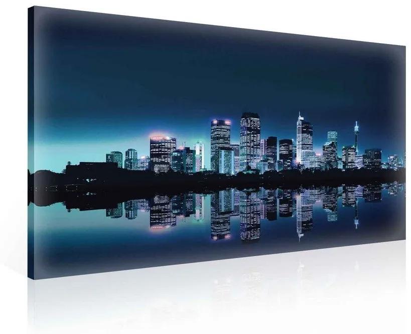 Postershop Obraz na plátně: Světla města (1) - 75x100 cm