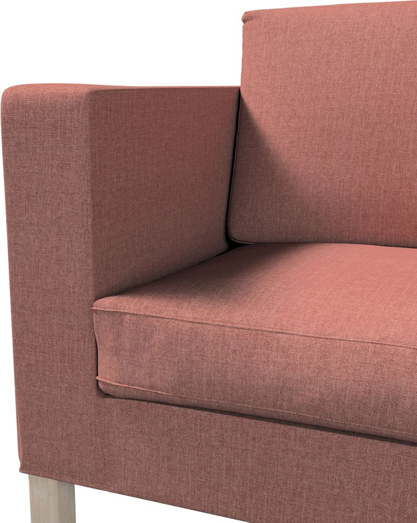 Potah na pohovku IKEA Karlanda rozkládací, krátký barva hnědá látka pletený vzor