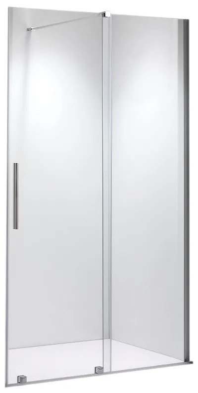 BPS-koupelny Posuvné sprchové dveře HYD-ATA 110 chrom/transparent pro instalaci do niky - bez vaničky