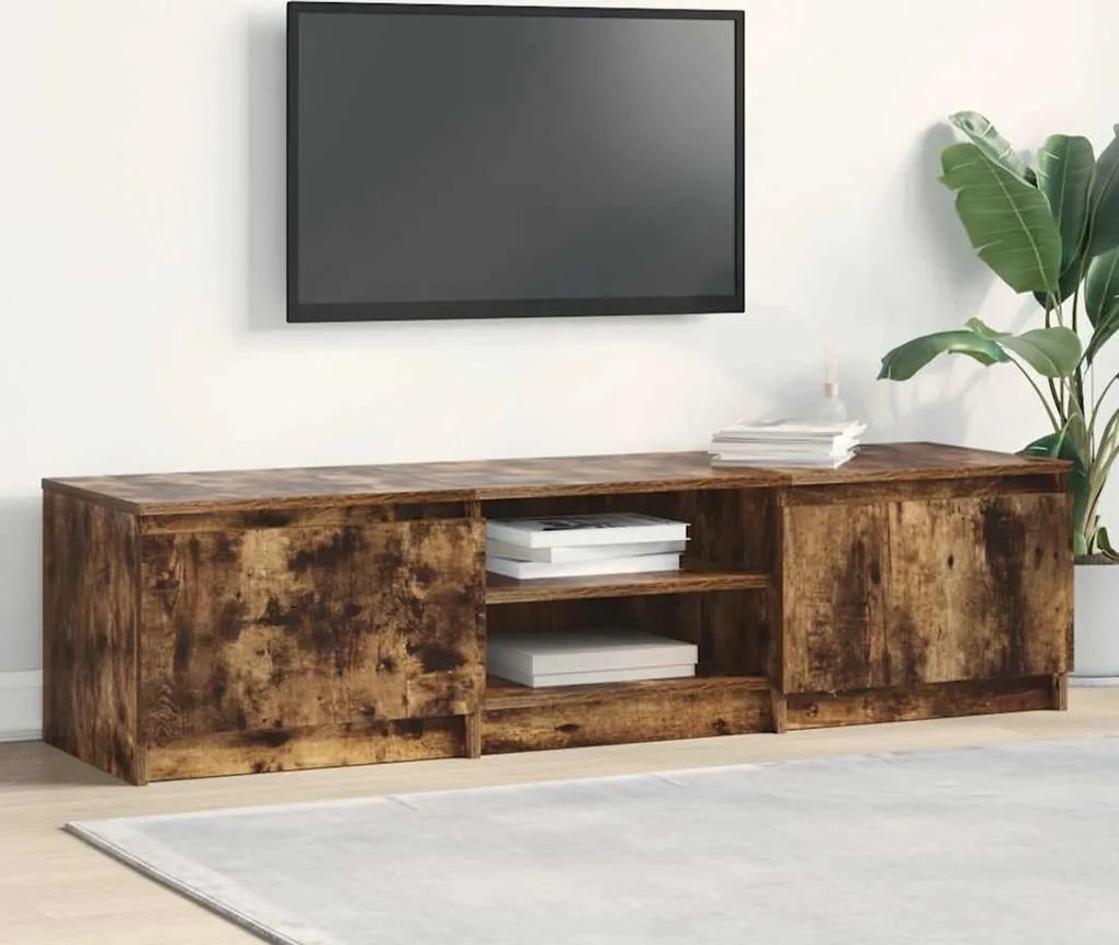 vidaXL TV stolek 140 x 40 x 35,5 cm kompozitní dřevo [800648] Barva: kouřový dub