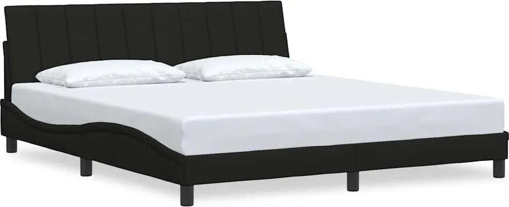 Rám postele bez matrace Hanko černý 180 x 200 cm textil 3310407