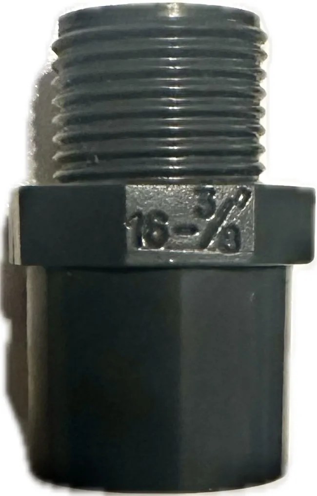 Vagnerpool Nipl - přechodka PVC 20/16 mm lepení/ vnější závit 3/8"