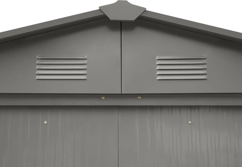 Zahradní domek BestBerg ZDB-4SD / 4,1 m² / 236 x 174 x 206 cm / dekor bílé dřevo/šedá