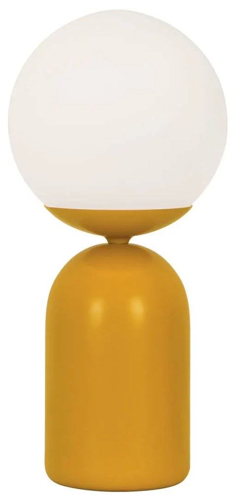 Stolní lampa Erietta, žlutá