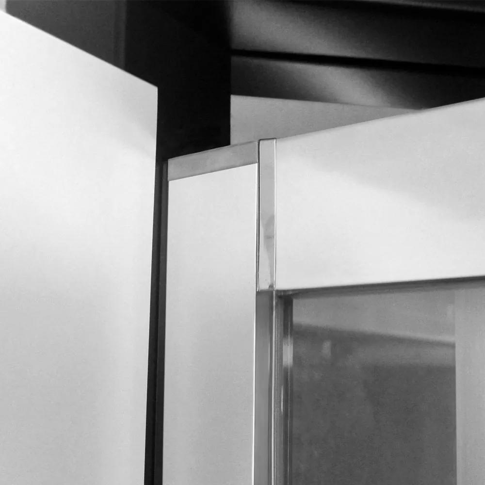 Mereo Sprchový kout, LIMA, , chrom ALU, sklo čiré 1000 x 1200 mm
