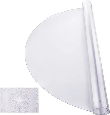 PVC chránič stolu 106,7 cm kulatý čirý plastový o tloušťce 2,0 mm