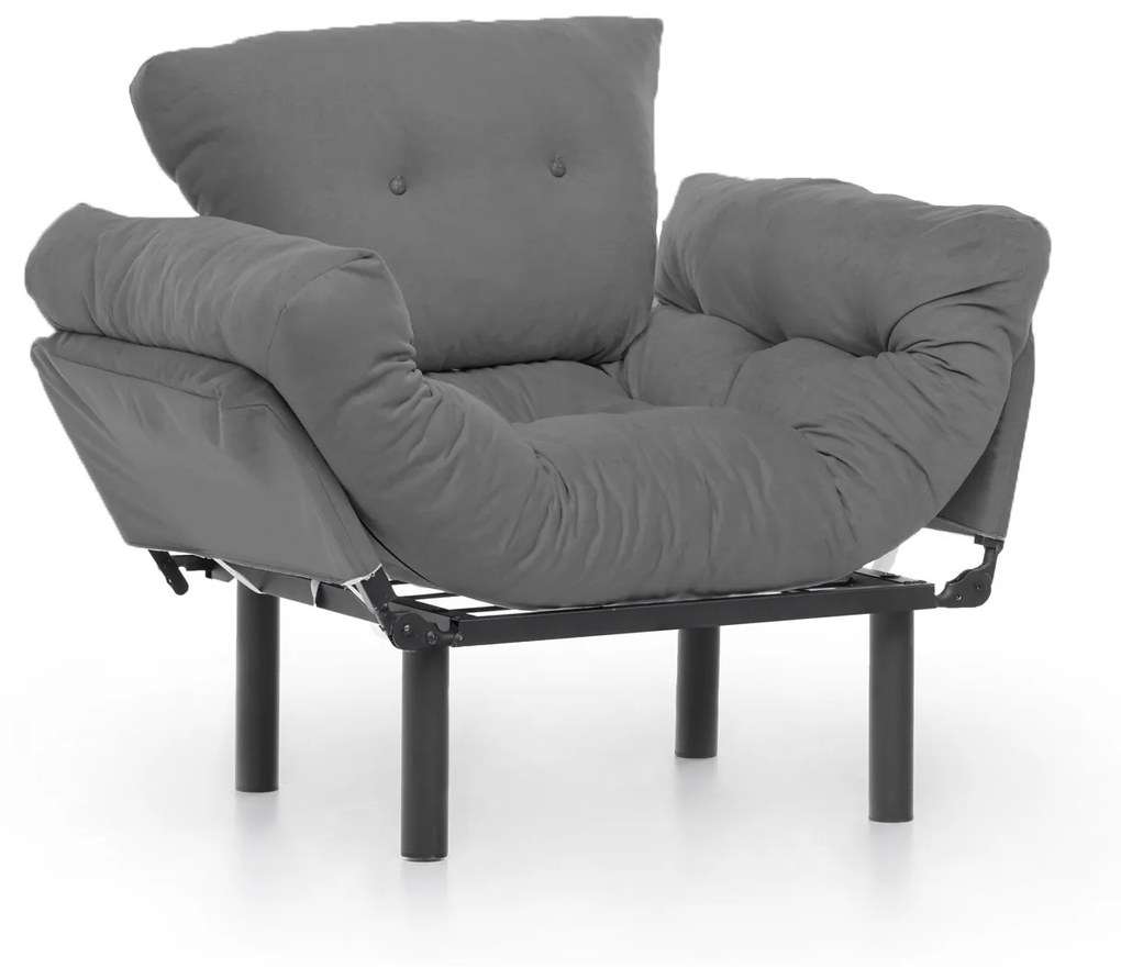 Atelier del Sofa Křeslo Nitta Single - Grey, Šedá