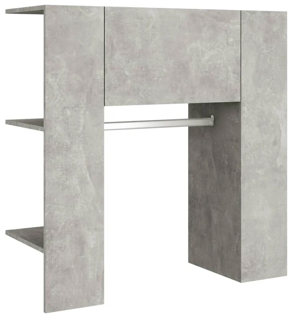 Skříň do předsíně betonově šedá 97,5x37x99 cm kompozitní dřevo - Default Title