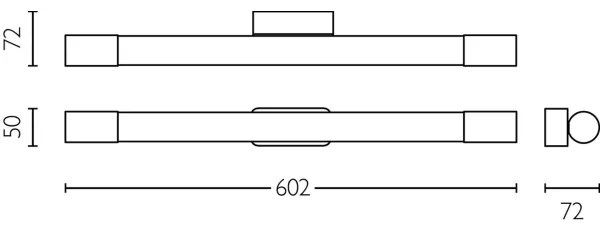 Philips - Koupelnové osvětlení zrcadla ROVER LED/10W/230V IP44 černá
