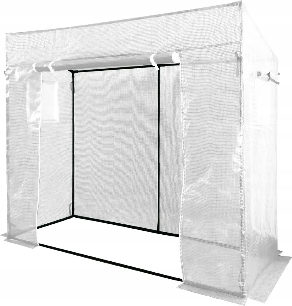 Zahradní fóliovník, 200x77cm, bílý | 1,6m2