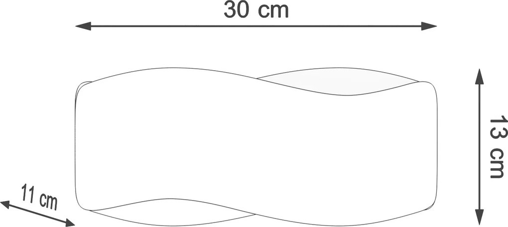 Sollux Lighting Nástěnné svítidlo TILA 30 olivově zelené