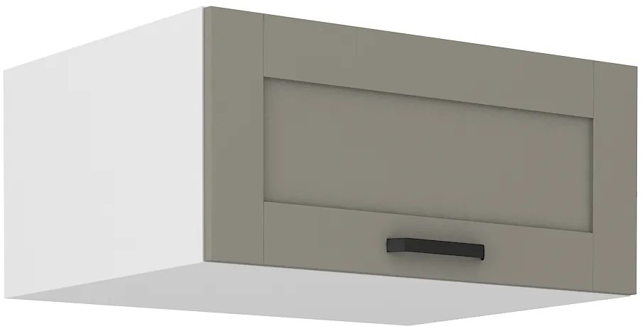 STL 80 cm skříňka horní jednodveřová (otevírání nahoru, hloubka 57 cm) LUNA Barevné provedení LUNA: Bílá / Bílá