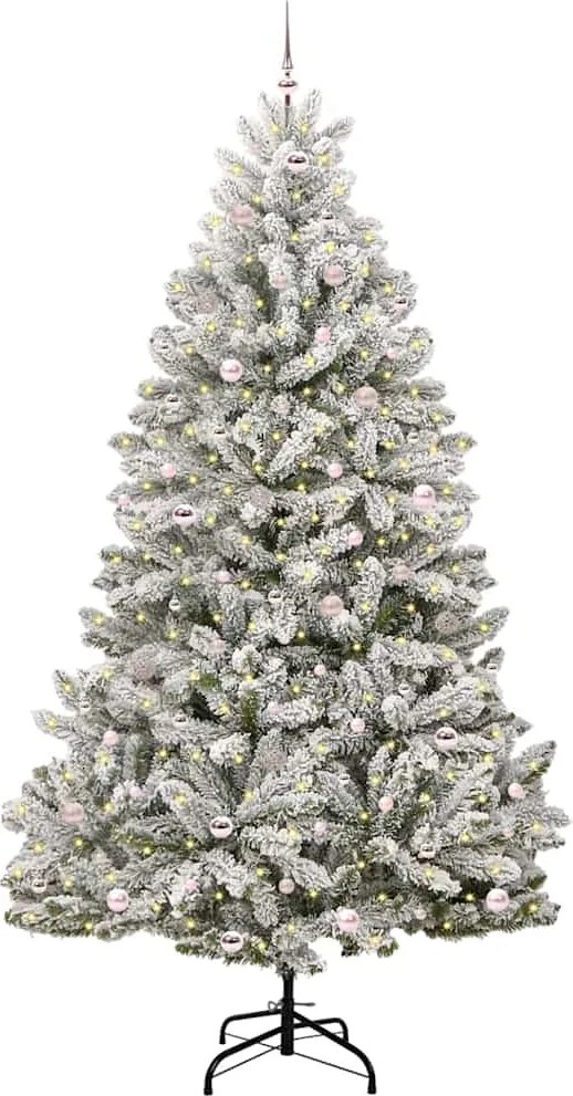 Umělý vánoční stromeček 270 cm 300 LED Teplá bílá PVC a ocel 3395777