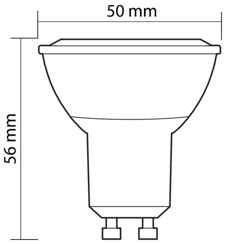 LED žárovka GU10 McLED 2,8W (25W) neutrální bílá (4000K), reflektor 110° ML-312.157.87.0