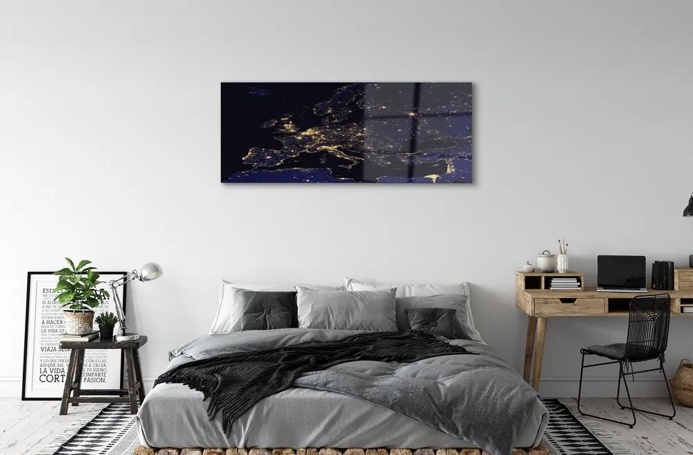 akrylový obraz sky mapa světle 120x60 cm