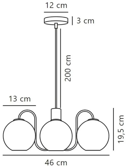 Nordlux - Lustr na lanku FRANCA 4xE14/40W/230V