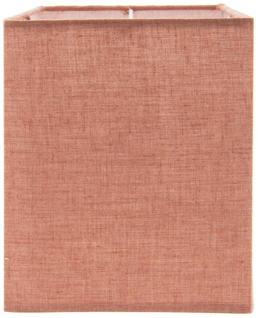 Červené textilní stínidlo - 14*14*18 cm