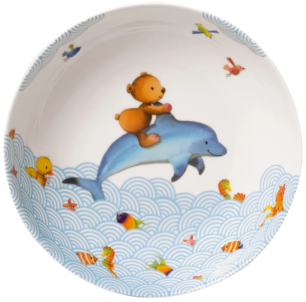 Villeroy & Boch Happy as a Bear dětský hluboký talíř, 19,5 cm 14-8664-2752