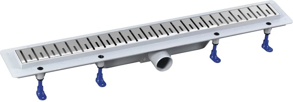 Polysan Sapho, KLAVER sprchový kanálek s nerezovým roštem, superflow, DN50, 810x122x65 mm