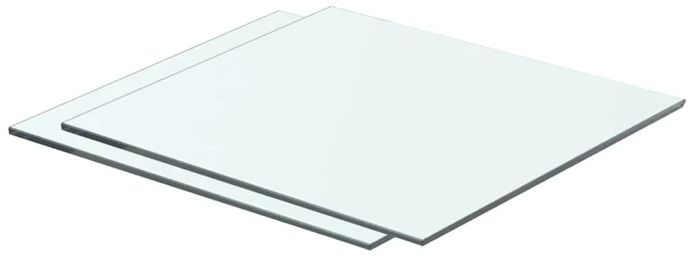 Policové desky 2 ks sklo čiré 40 x 30 cm 3051556