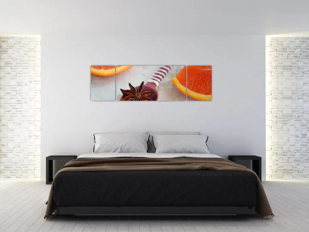 Obraz skořice na lžíci (170x50 cm)