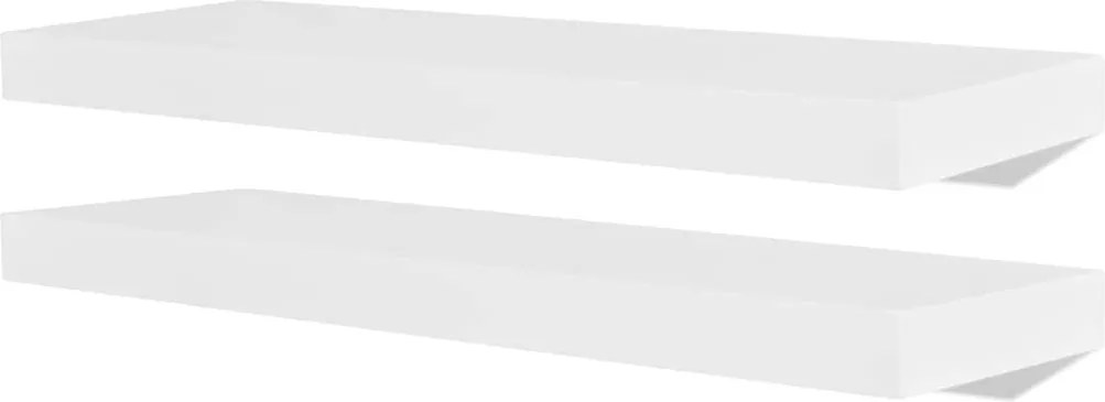 Nástěnné police 4 ks bílé 60 cm 275997