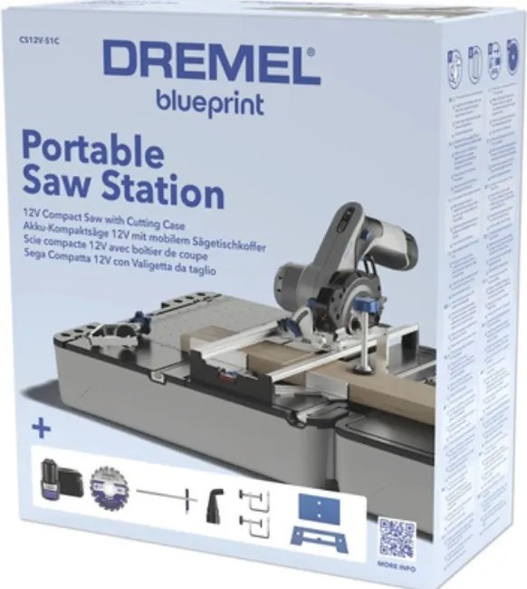 DREMEL CS12V-SC1 aku přenosná stolní kotoučová pila Blueprint 12 V 1x2Ah