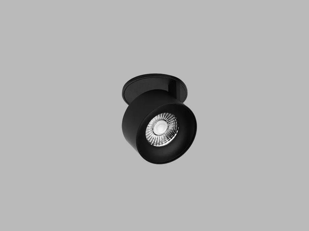 Stmívatelné zápustné LED svítidlo KLIP s možností natáčení - černá, černá, DALI