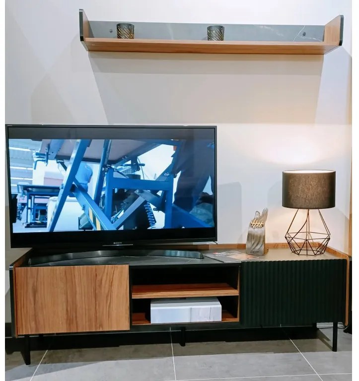 Dolmar TV stolek Prestigo P17 s elektrickou krbovou vložkou