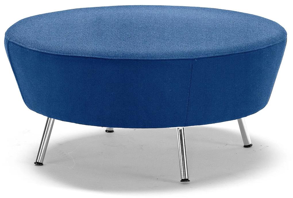 AJ Produkty Kruhový taburet ALEX, Ø 900 mm, tkanina Medley, blankytně modrá