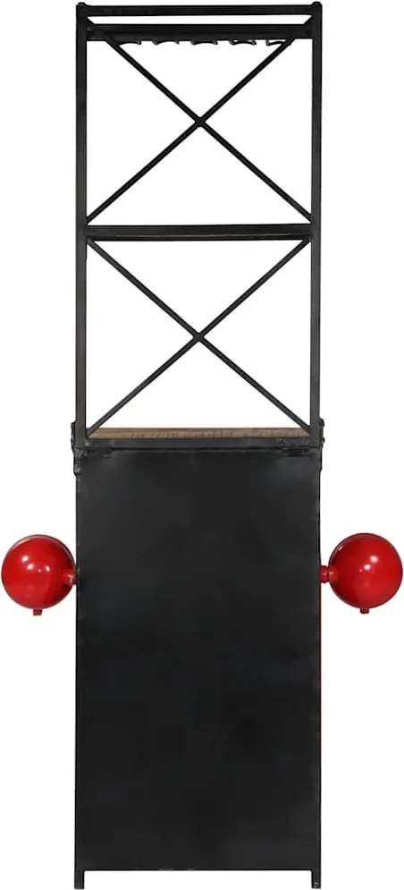 Stojan na víno traktor 49 x 31 x 172 cm masivní mangovník 247871
