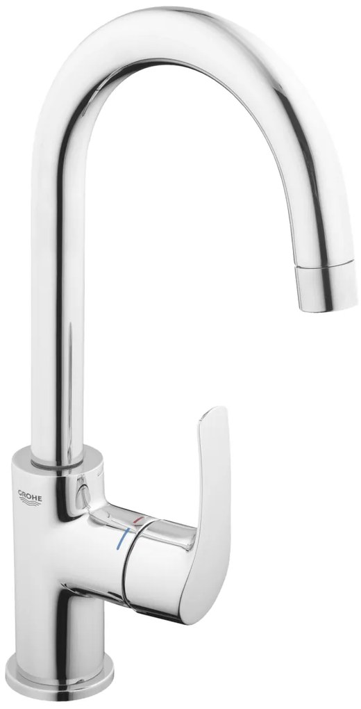 Vysoká umyvadlová baterie Grohe Eurosmart New s výpustí chrom 23537002