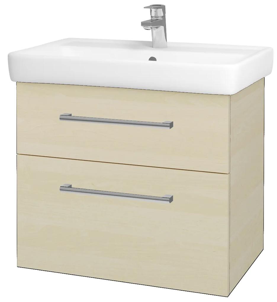 Dřevojas Koupelnová skříň Q MAX SZZ2 70 Varianta: N01 Bílá lesk / Úchytka T06 / M01 Bílá mat