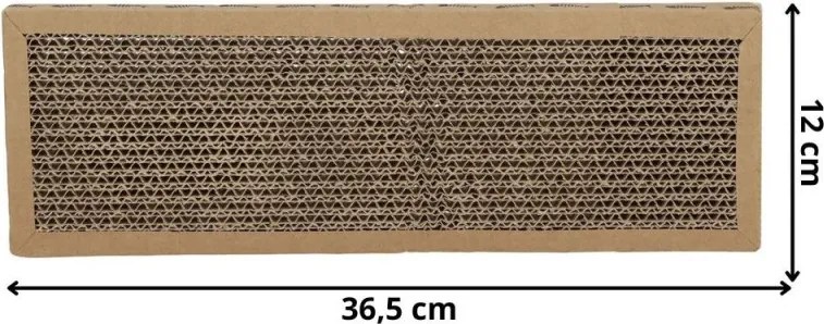 Kartonové škrabadlo pro kočky - Deska se šantou 36 cm SPRINGOS PA1080