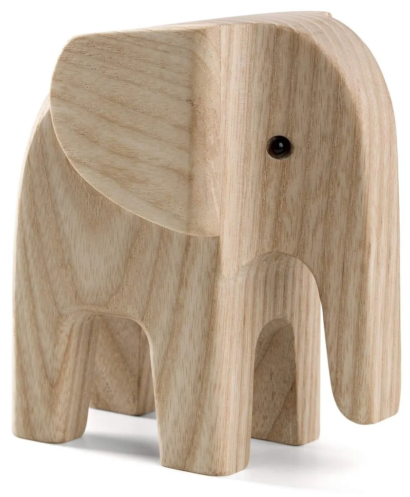 novoform Dřevěný slon Baby Elephant Natural Ash, přírodní barva, dřevo