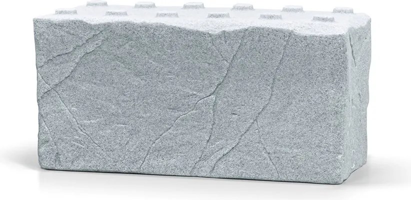 Sud na dešťovou vodu Stones Block 400 l světle šedý