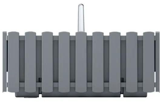PROSPERPLAST Závěsný truhlík - BOARDEE Fencycase W Rozměr: 38x18 cm, Barva: šedá