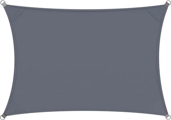 Goleto Stínící plachta proti slunci 2 x 4 m polyester | černo-šedá