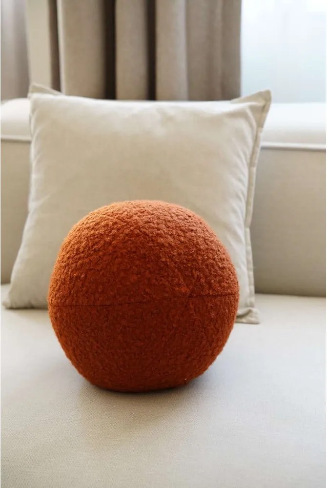 Dekorační polštář z materiálu bouclé ø 25 cm Top – Mioli Decor