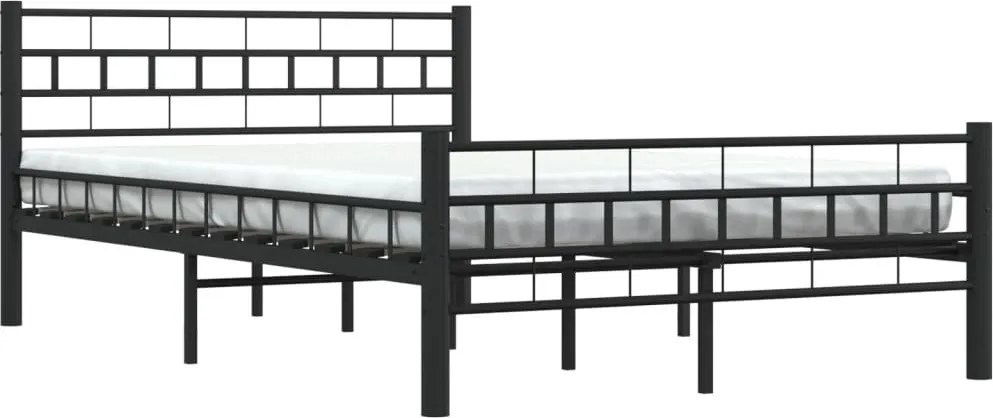 vidaXL Rám postele kovový 120 x 200 cm [285277] Barva: Černá