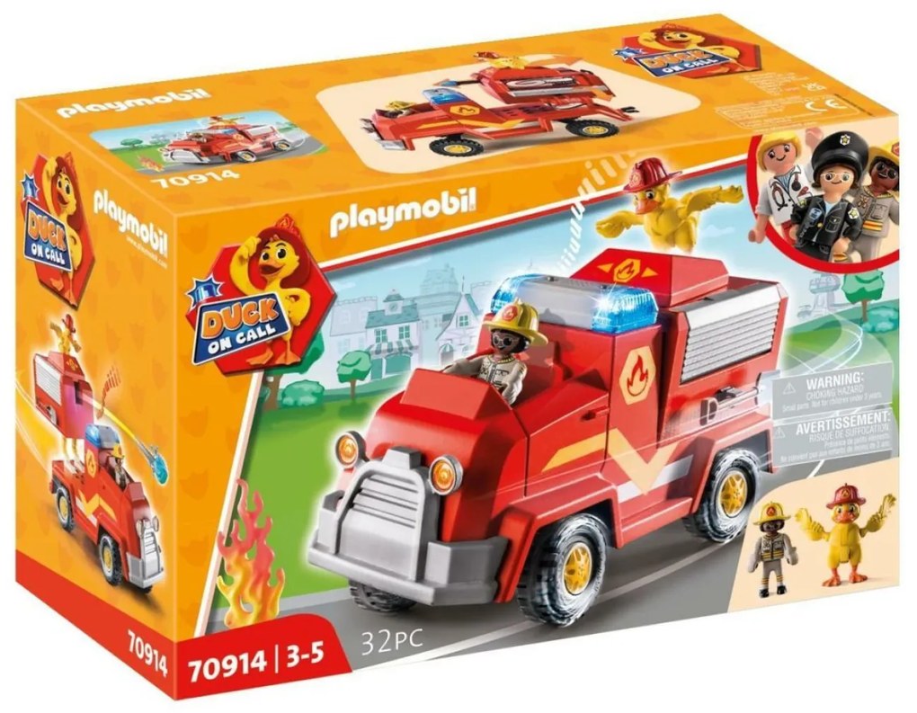 Playmobil duck on call 70914 hasičské zásahové vozidlo