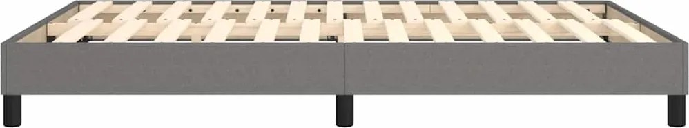 Rám postele s boxspringem tmavě šedý 140 x 190 cm textil 3120509