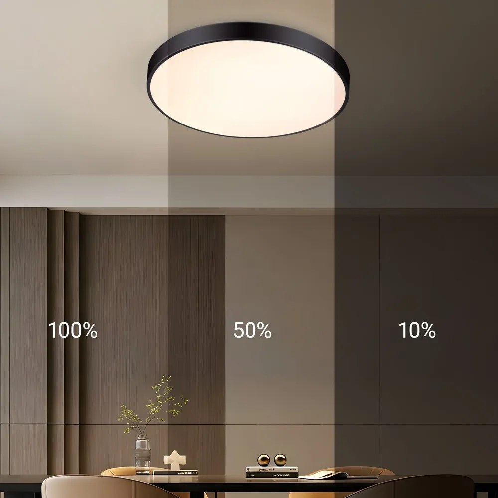 Immax NEO LITE SEMPLICI Smart strop svítidlo černé 50cm 48W 3468 lm Tuya WiFi  BEACON