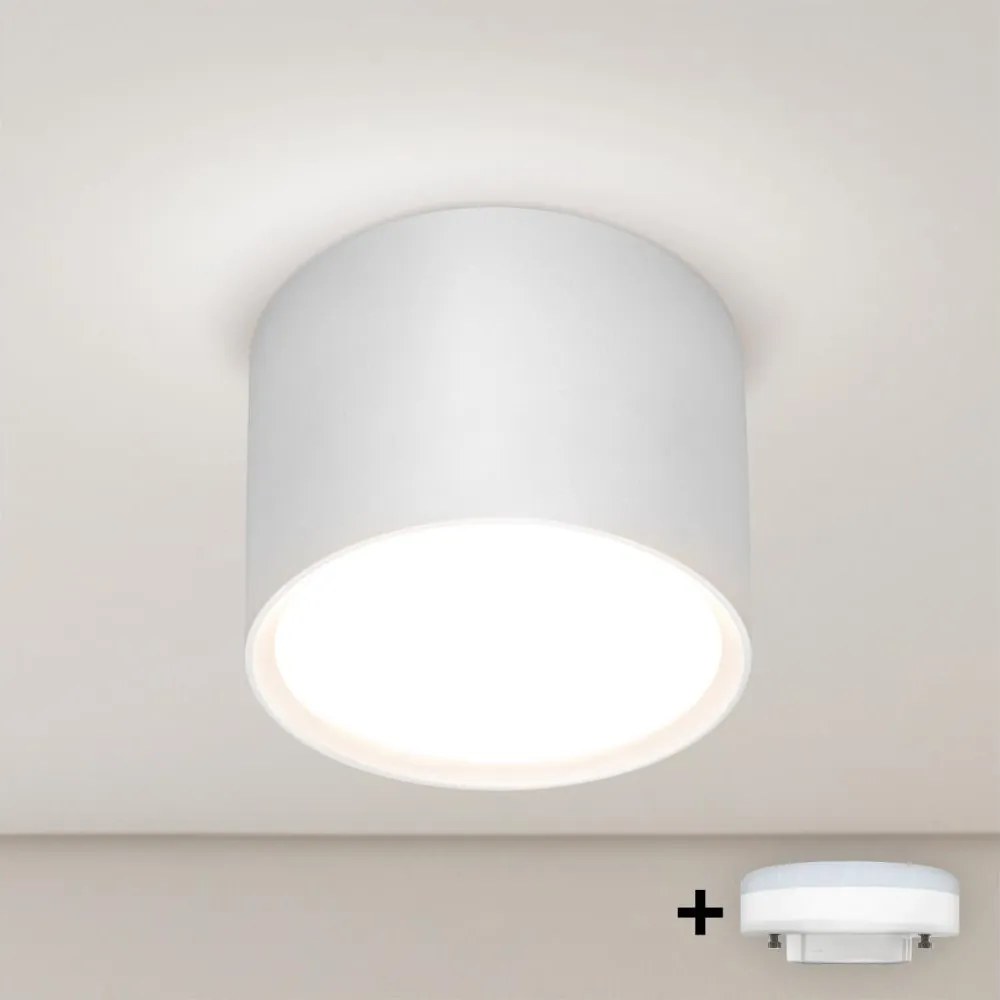 BRILAGI - LED RGB Stm. bod. sví. SMOOTH 1xGX53/14W/230V 60x82 mm Wi-Fi Tuya bílá
