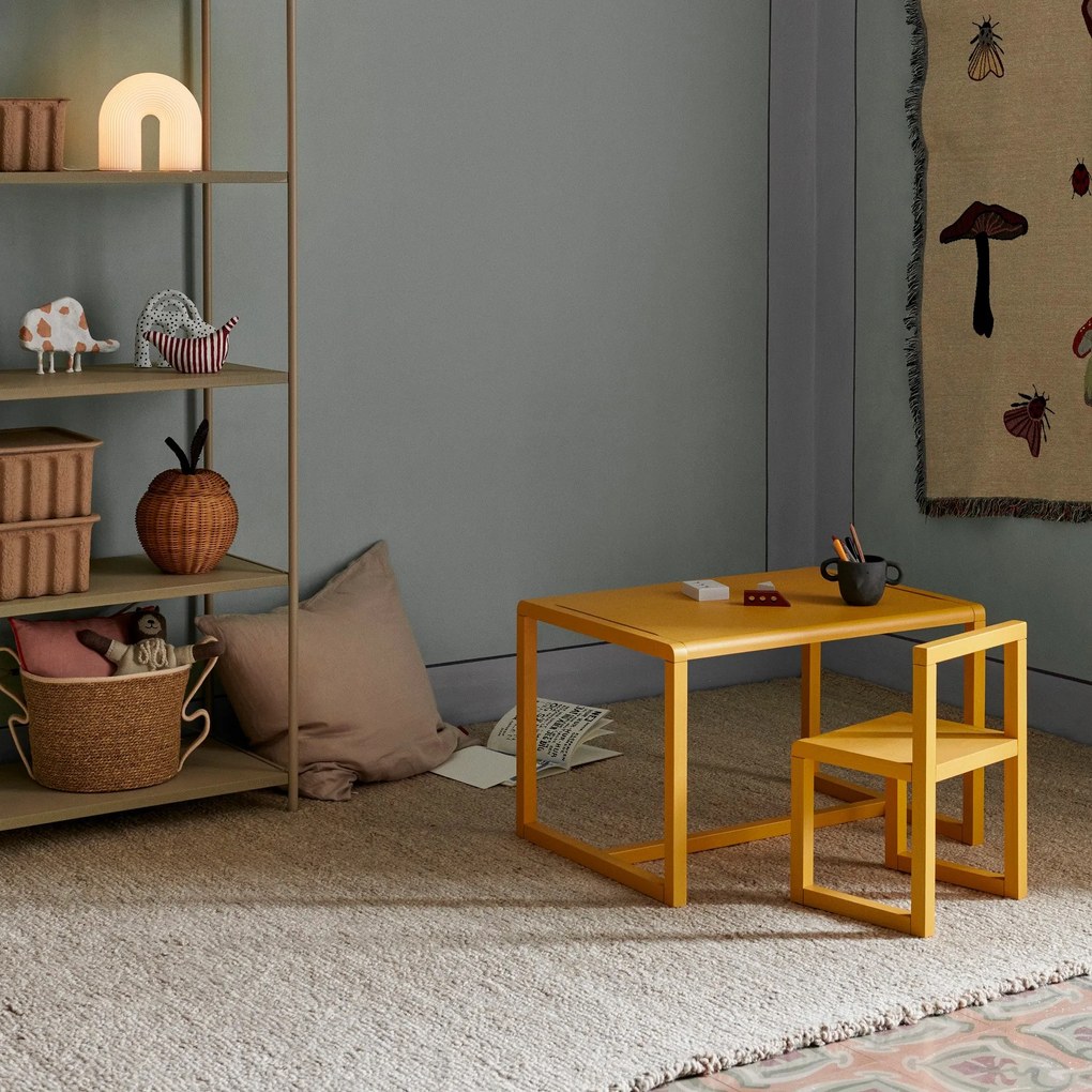 FERM LIVING Stůl Little Architect, Yellow