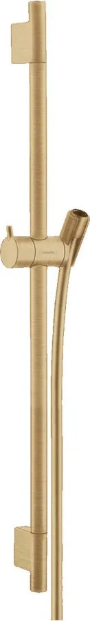 Hansgrohe Unica, S Puro sprchová tyč 650 mm se sprchovou hadicí Isiflex 1600 mm, kartáčovaný bronz, HAN-28632140